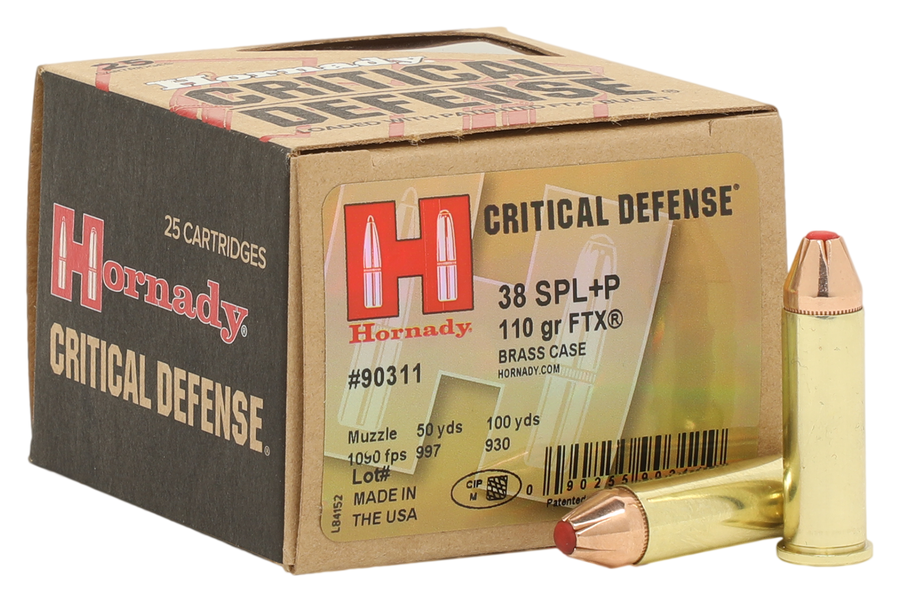 Hornady Critical Defense .38 Special +P 110 Grain Handgun Ammo | Cabela's